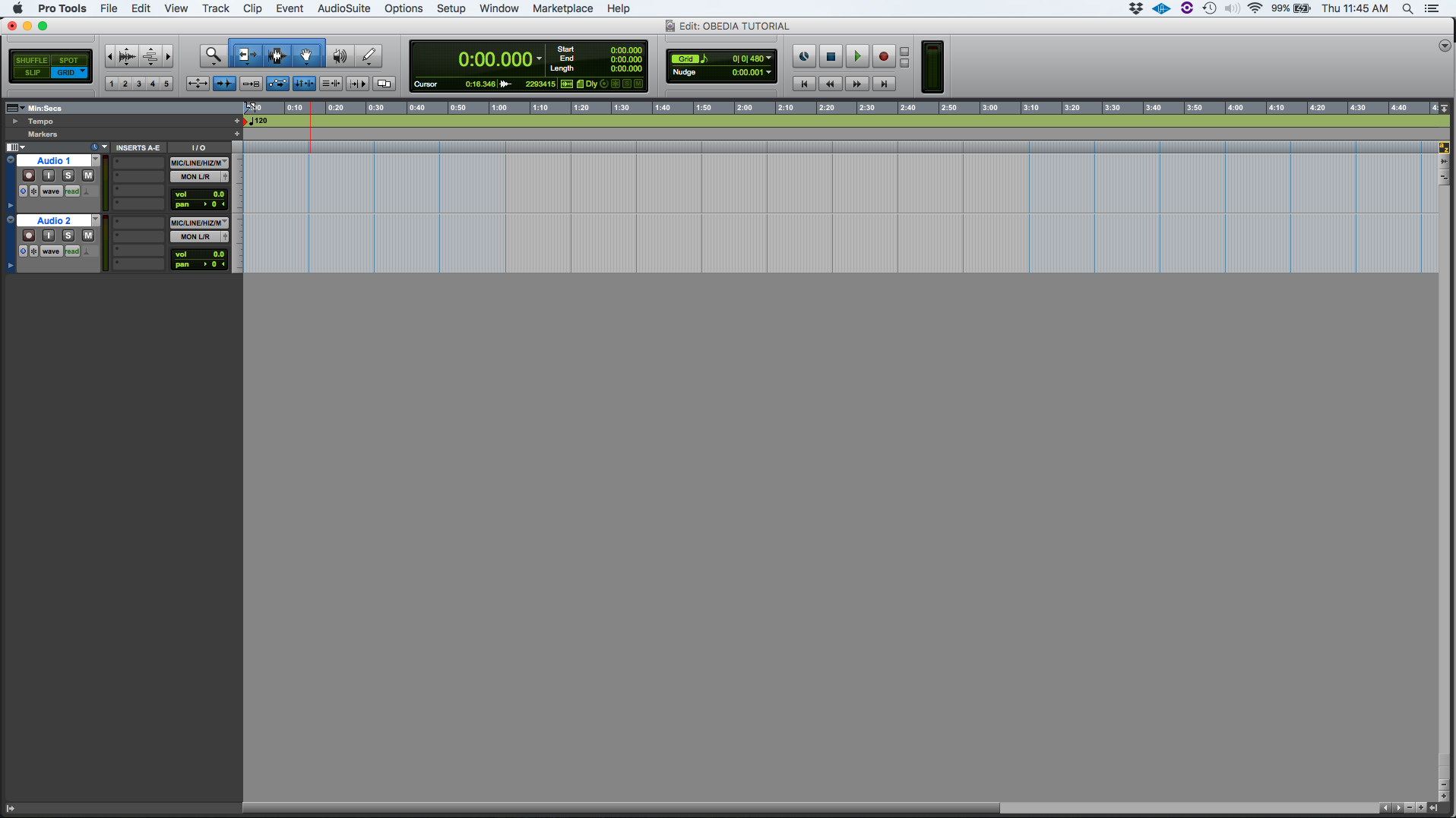 How To Create An Audio Track In Pro Tools - OBEDIA | Music Recording ...