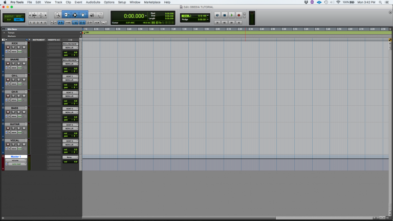 How To Create A Master Fader Track In Pro Tools - OBEDIA | Music ...