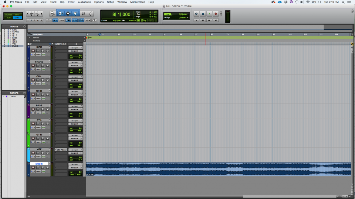 How To Make A Track Inactive Or Active In Pro Tools - OBEDIA | Music Recording Software Training ...