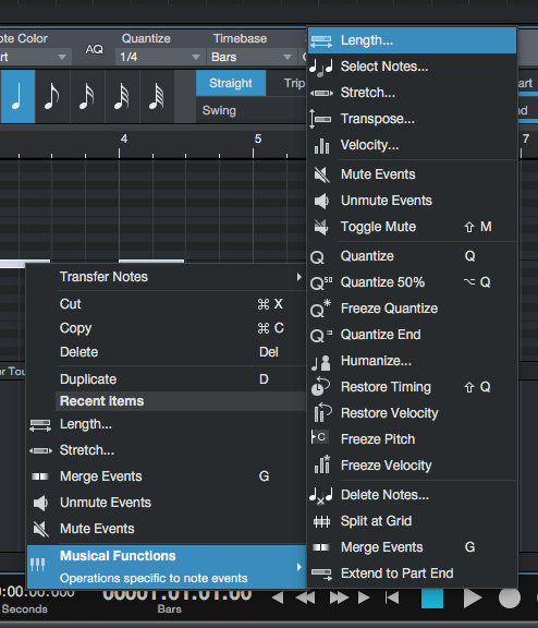 How To Change The Length Of MIDI Notes In Studio One 4 - OBEDIA | Music ...